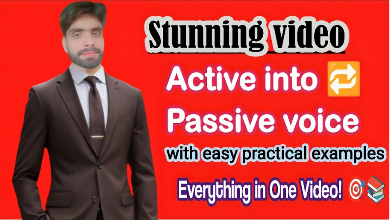 Active into passive voice with practical examples 📚 || Active and ...