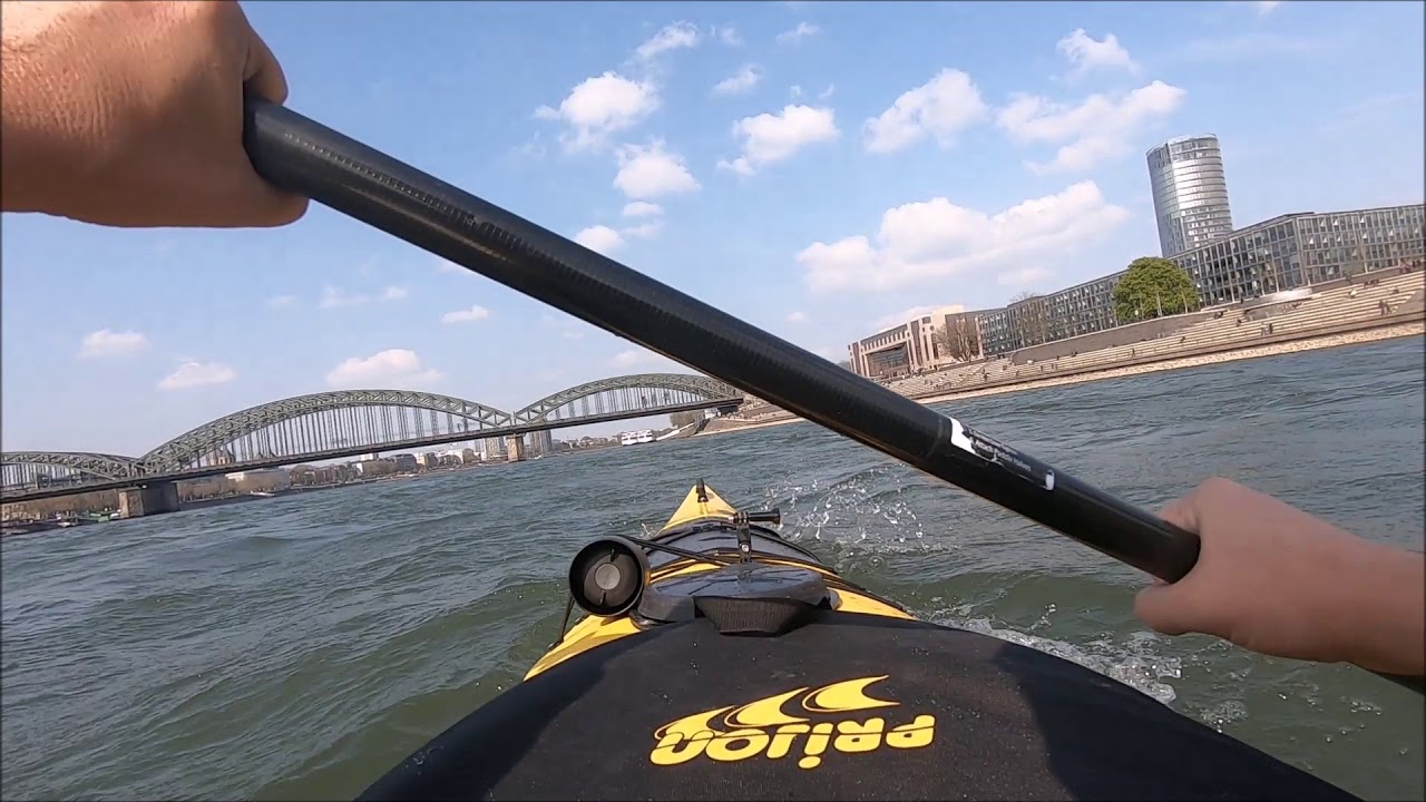 Kayaking on the Rhine River in Cologne, Germany - YouTube