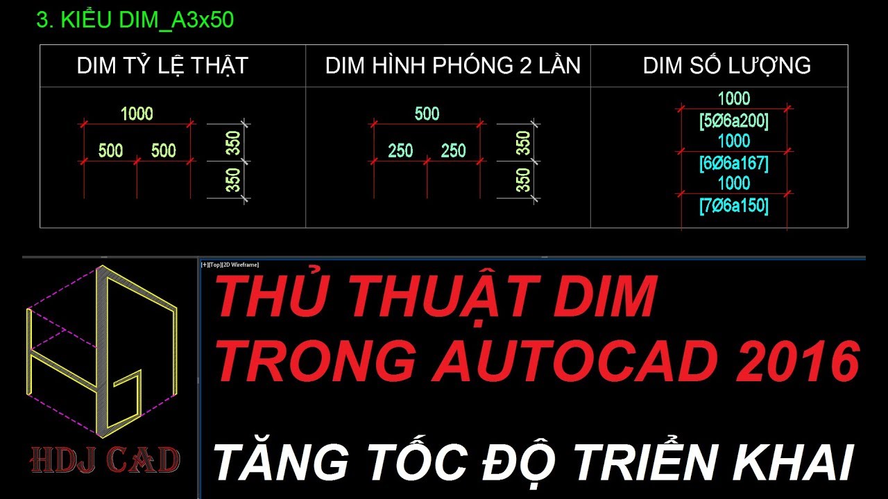 Thủ Thuật Thiết Lập DimStyle Trong AutoCad | Tin học ứng dụng HDJ | HDJ ...