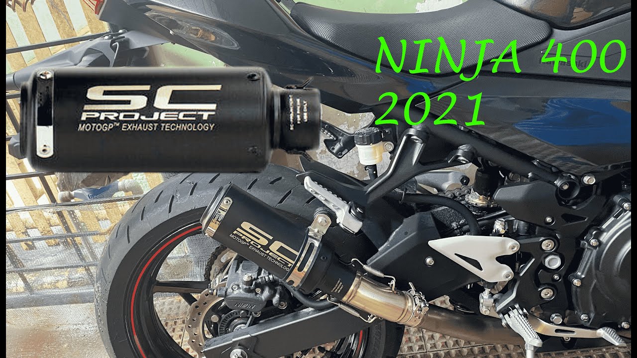 SC Project Pipe | Ninja 400 2021 | Installation vlog w/ sound - YouTube