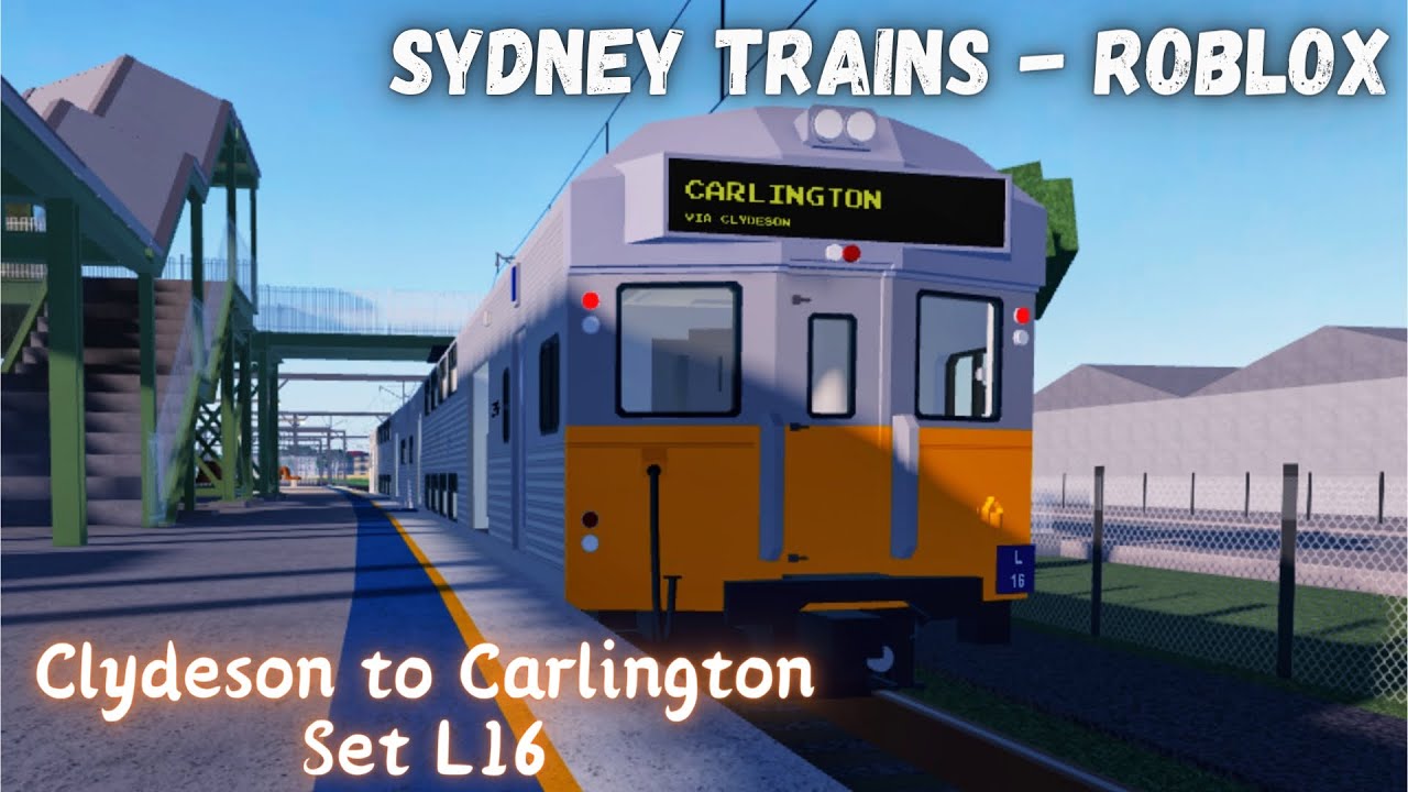 Sydney Roblox Trains Episode 3: Clydeson to Carlington on Set L16 - YouTube