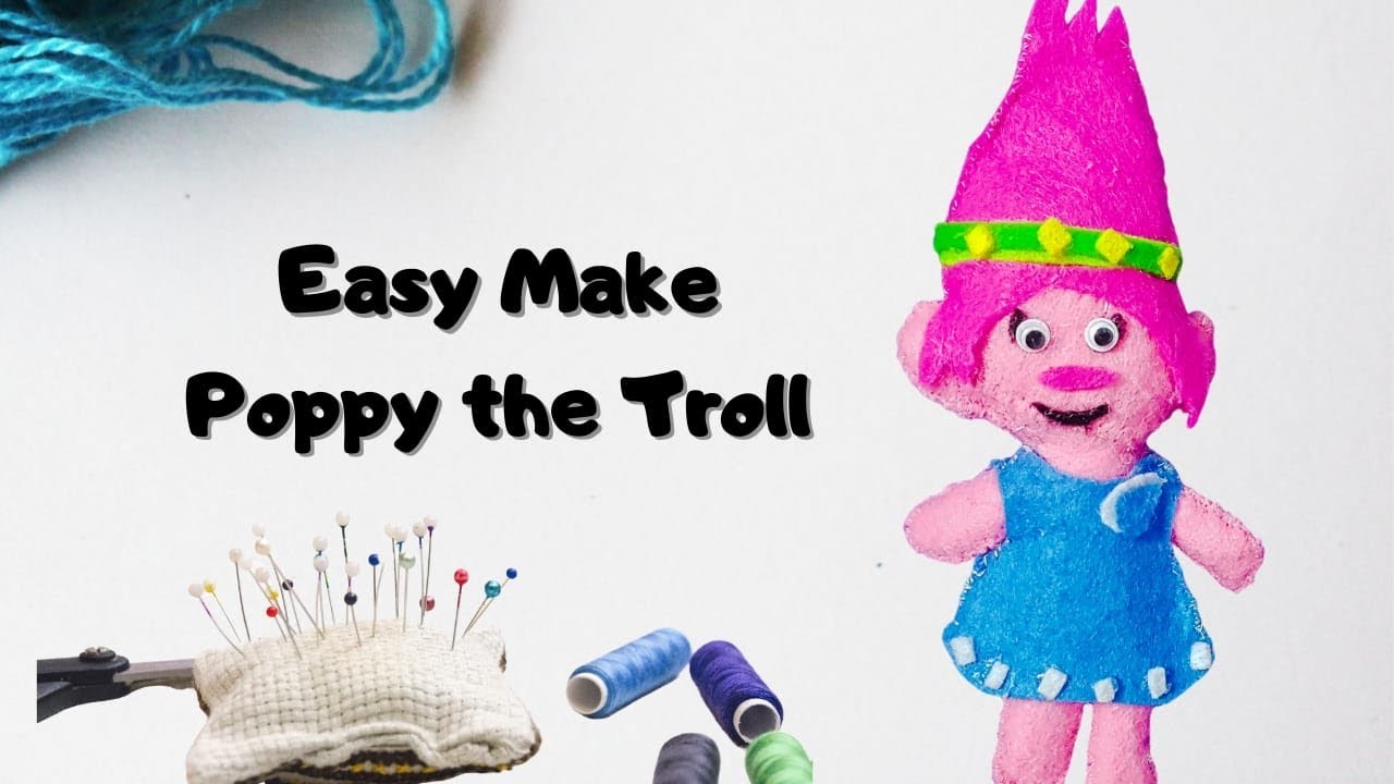 How to Make Trolls Poppy Doll | Poppy Trolls Toys - YouTube
