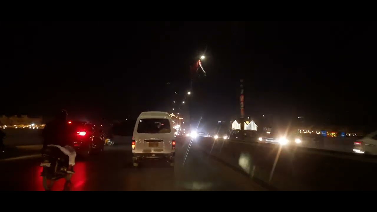 Karachi Night Drive Exploring City Lights | Serene Midnight Tour in ...