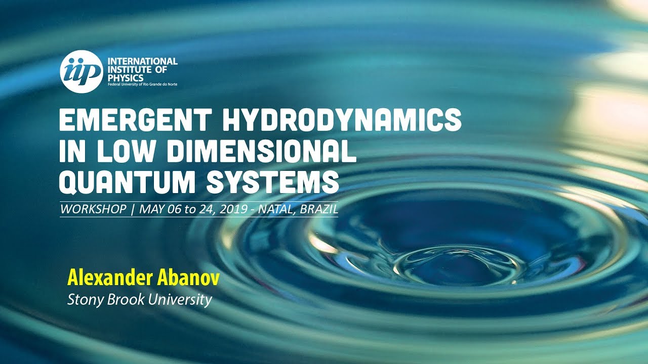 Fluid dynamics with odd viscosity - Alexander Abanov - YouTube