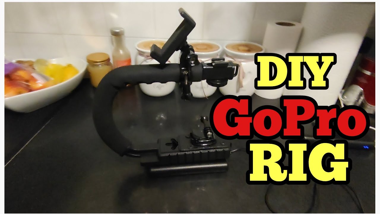 How To Make a DIY GoPro Camera Rig with Monitor, External battery and ...