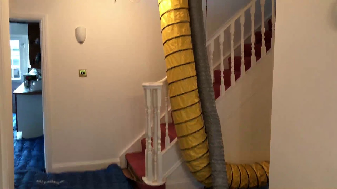 Heat mat drying & wall injection drying, using ZippWall - YouTube