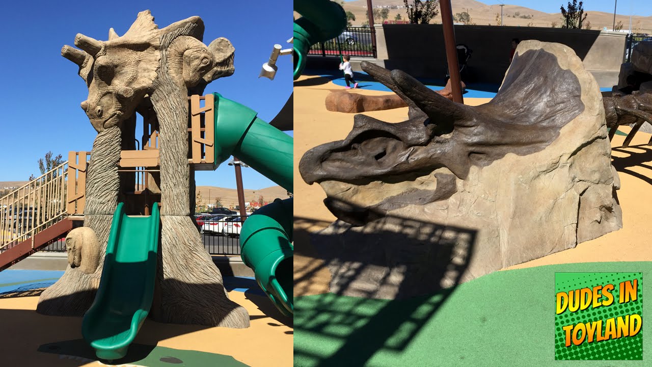 Dinosaur playground - very cool! - YouTube