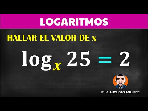 log x 25=2 | Logaritmo con base x | Logaritmos por definición - YouTube