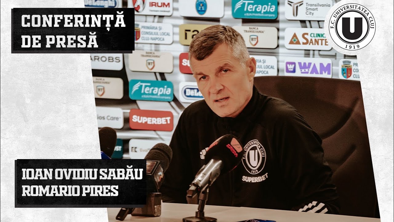 CONFERINȚĂ DE PRESĂ | Ioan Ovidiu Sabău și Romario Pires înaintea ...