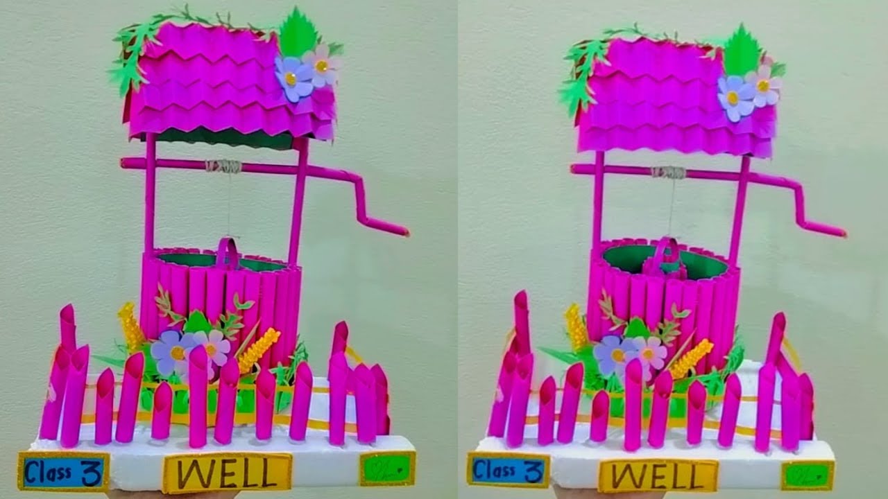 DIY - Water Well with Waste Paper - Craft home decoration ideas ...