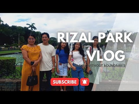 Travel with us in Rizal Park, Manila | Mary Grace Vlog - YouTube