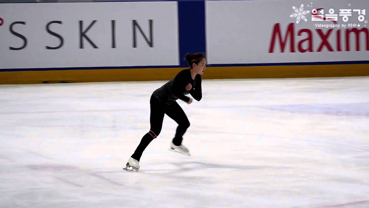 연습10조 FS 김해진 HAE JIN KIM @ 2016년 피겨 종합선수권 공식연습 2일차 - YouTube
