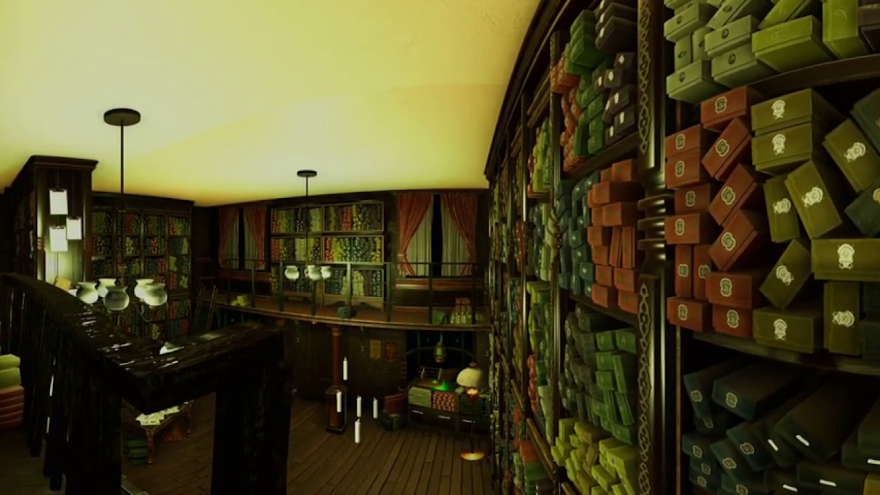 3D project - Ollivanders Wand Shop ( Harry Potter ) - 360 Tour - YouTube
