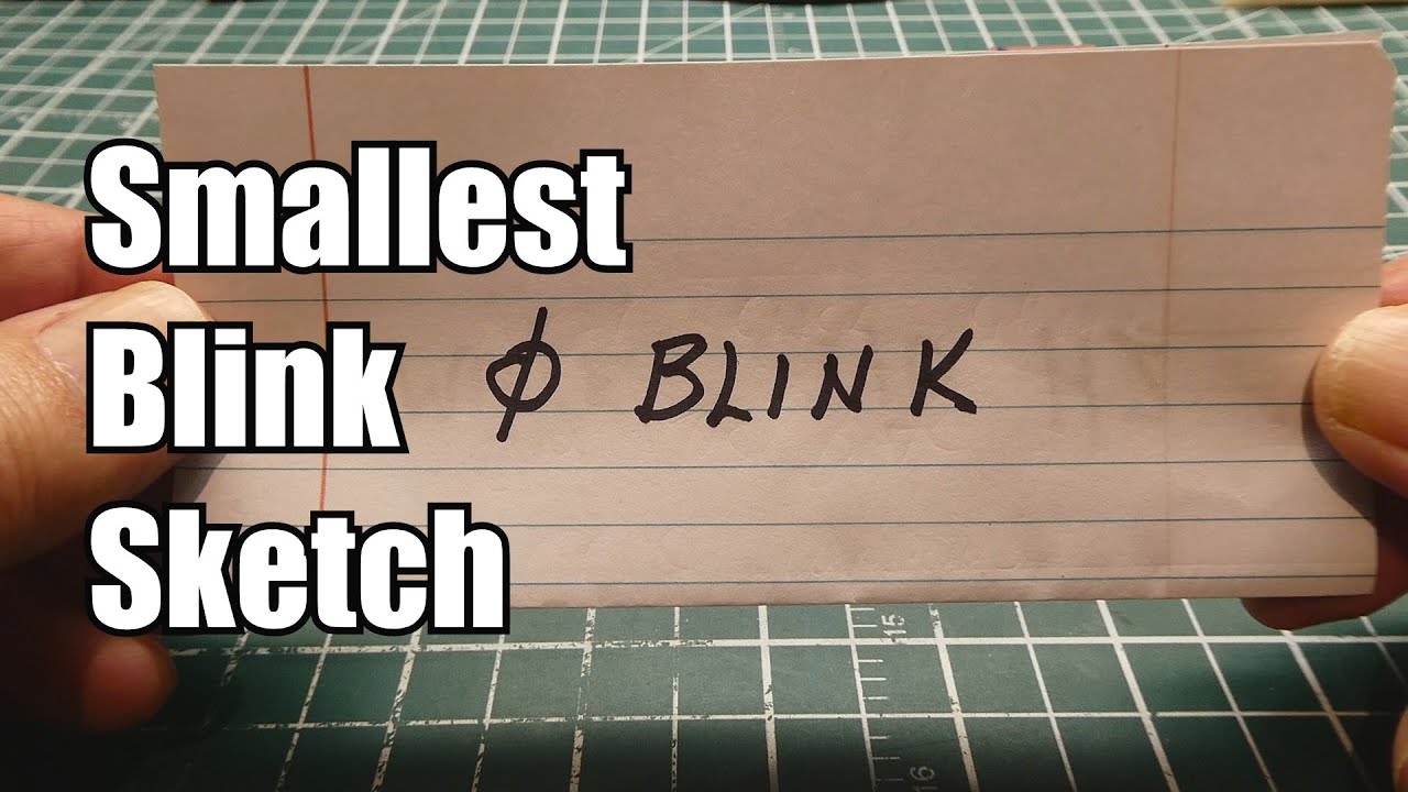 Smallest Blink Sketch Ever? - YouTube