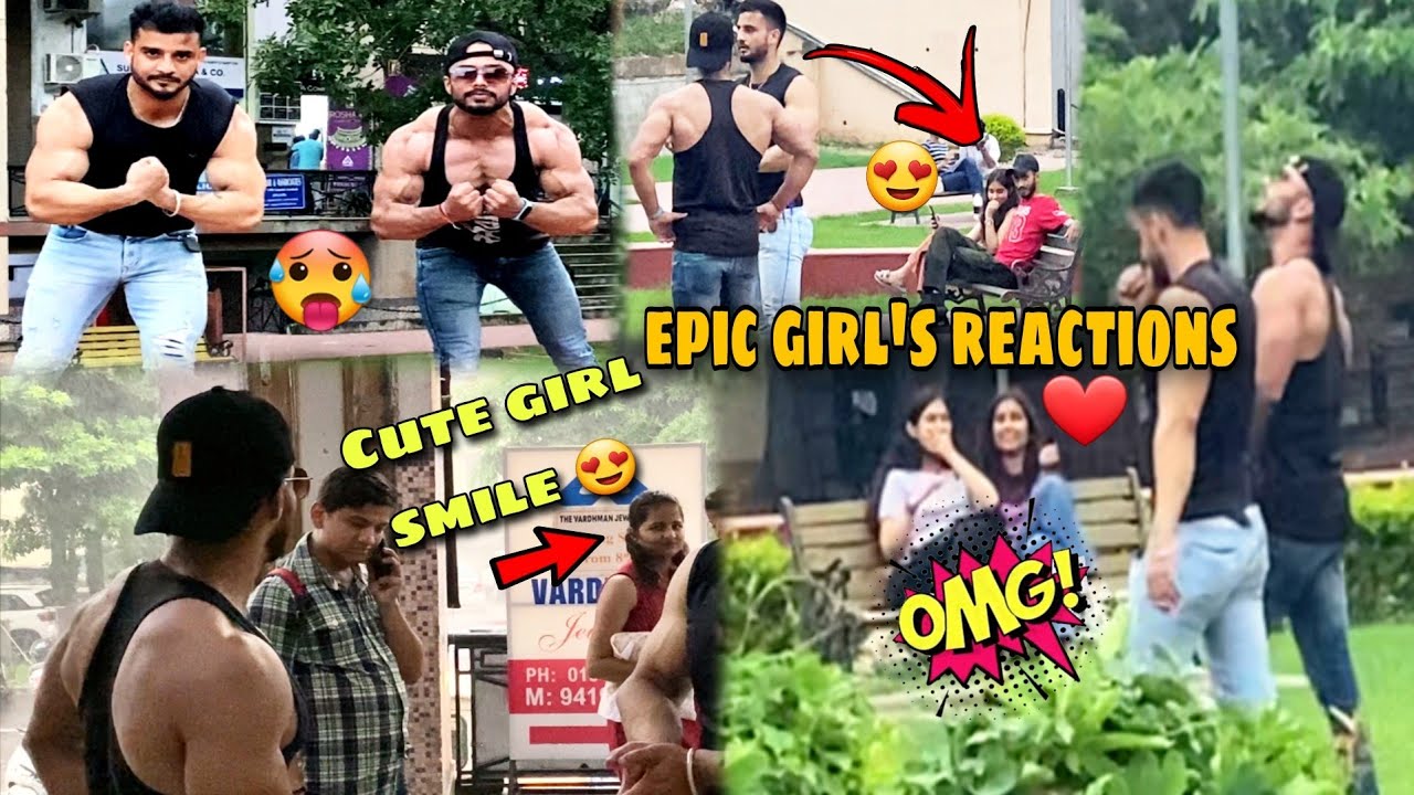 WHEN BODYBUILDERS GO SHIRTLESS🔥IN BAHU PLAZA JAMMU ️ | Amazing girls ...