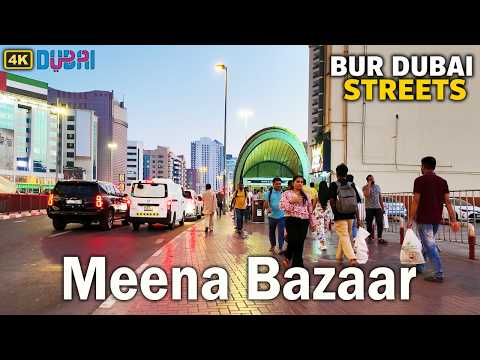 Evening Walking Tour of Bur Dubai 🇦🇪 | Exploring Meena Bazaar Streets | Old Dubai 4K Walk 2026