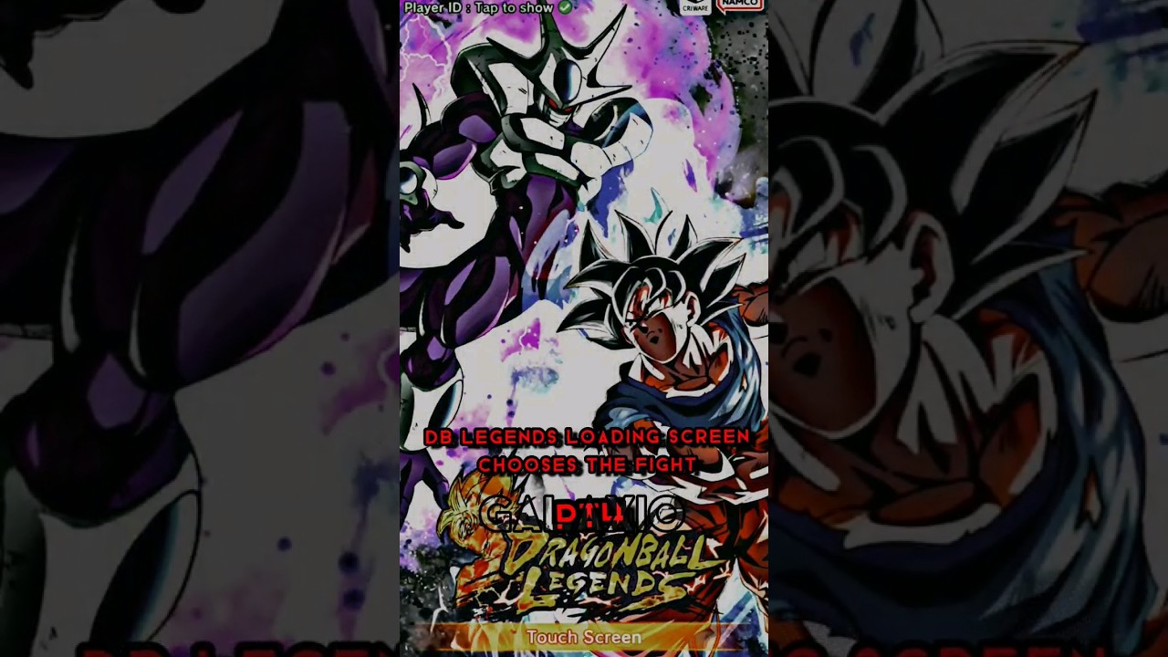 db legends loading screen chooses the fight pt4 #gaming # ...