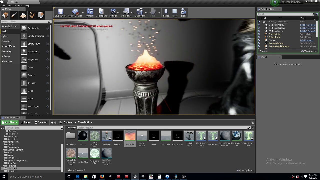 UE4 Fire Effect - YouTube