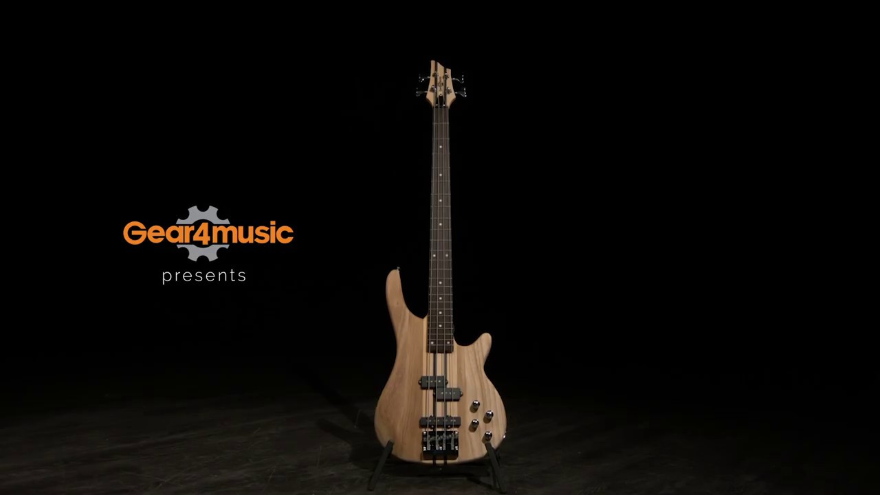 Chicago Neck Thru Bass Guitar, by Gear4music | Gear4music demo - YouTube