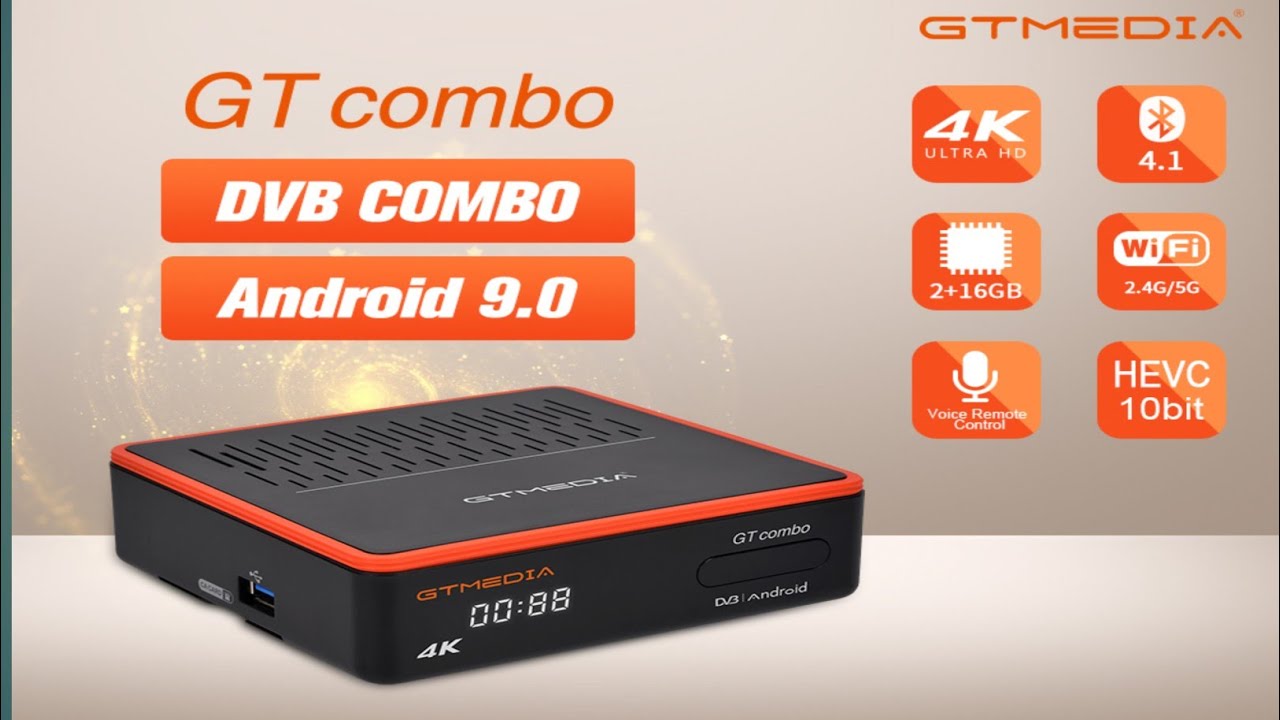 GT MEDIA GT COMBO Android 4K | Auto Biss Key | 4.2.2 Feed Supported - YouTube