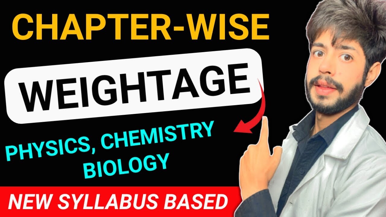 Latest Syllabus Based Chapter-wise Weightage of Physics, Chemistry ...