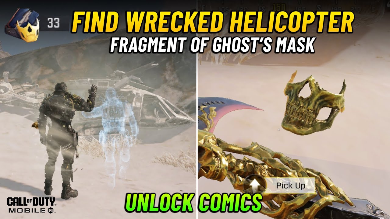 How to Find Fragment of Ghost's Mask to Unlock Mythic Ghost Comics CODM ...