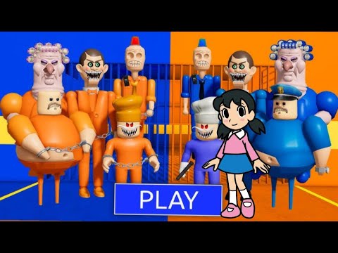 Prisoner vs police prison run! (Obby)#scaryobby#roblox 