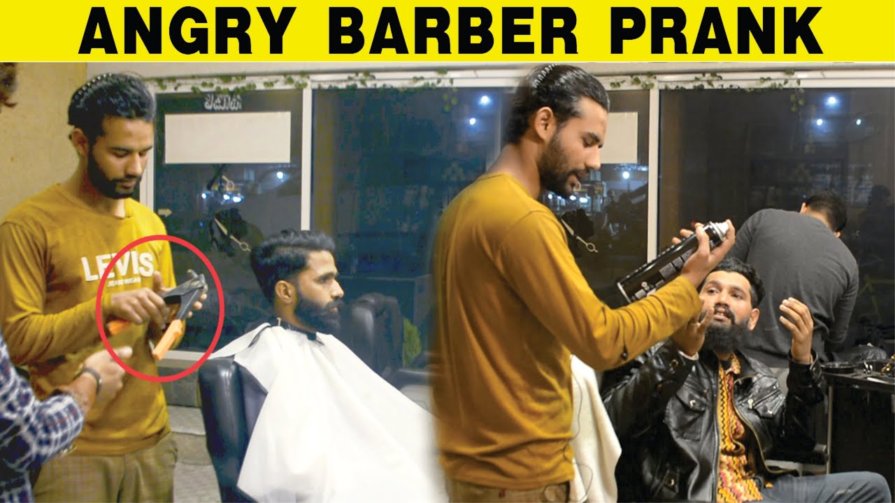 Angry Barber Prank | Angry Barber Prank in Pakistan | angry barber ...