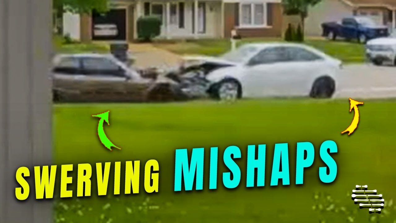 Car Swerved Directly into a Parked Car Totaling Both Vehicles - YouTube