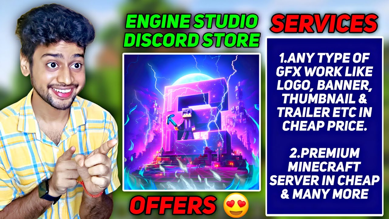 Get Cheap Minecraft Servers & GFX Services Now | Engine Studio Discord ...