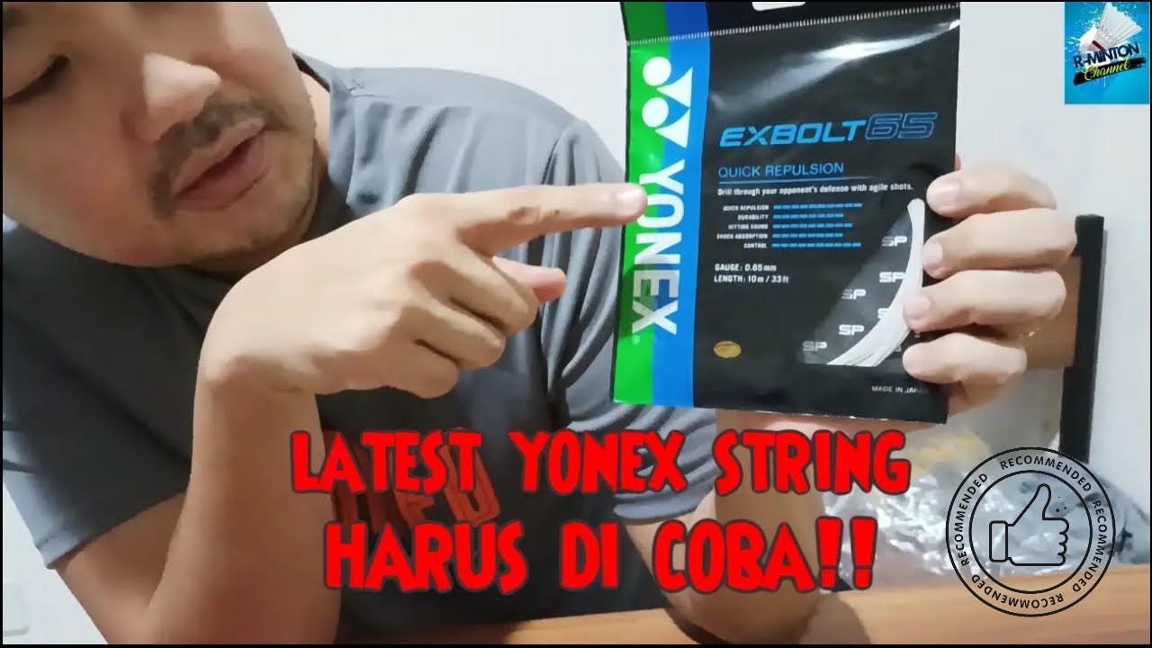 YONEX EXBOLT 65 - Latest 0.65mm String dari Yonex, Improvement dari ...