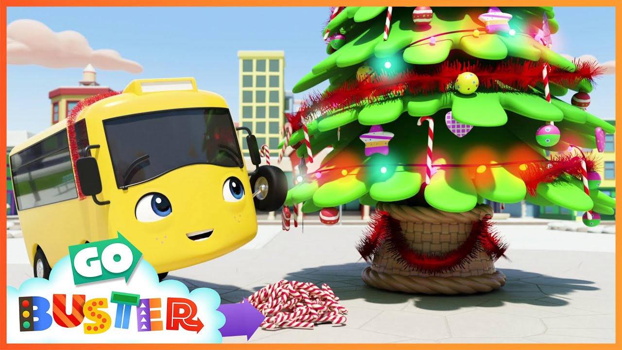 Decorate the Christmas Tree with Buster 🎄🎁| Go Buster | Moonbug Kids ...