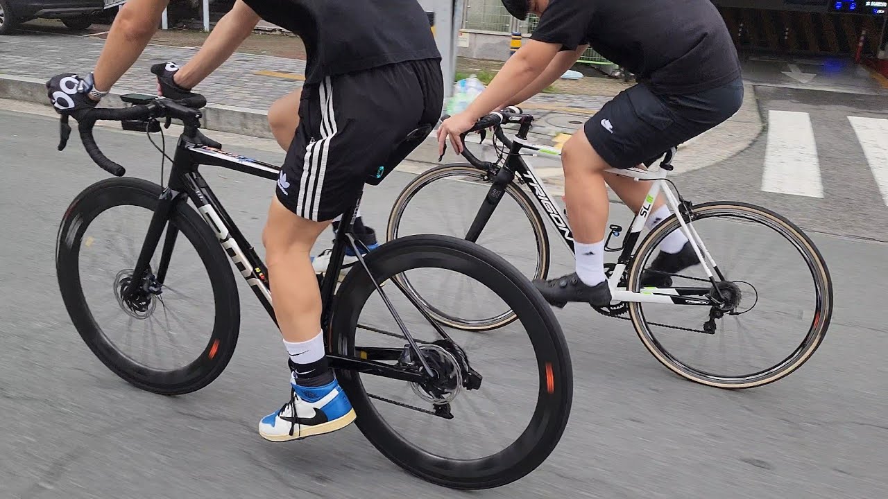 [DFC]아침 로드 TT 라이딩 (빈 승현) #대구 #펠트 #픽시 #fixed #bmc #로드자전거 #roadbike - YouTube
