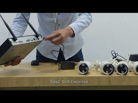 Installation for anni 4CH 720P HD NVR Wireless Security CCTV Surveillance Systems, Wifi NVR Kit