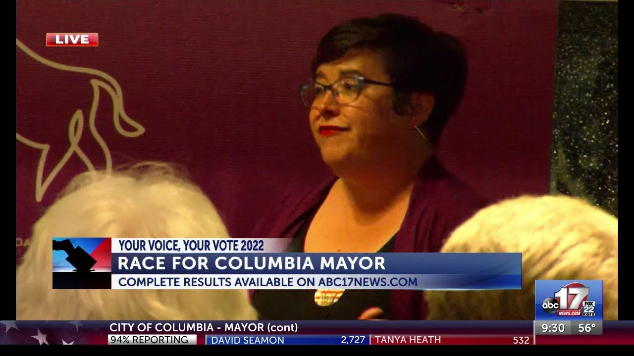 Barbara Buffaloe gives victory speech in Columbia mayor race - YouTube