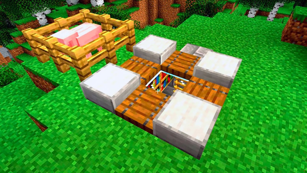 Minecraft 3x3 House Tutorial 🏠 How to Build a UnderGround House ...