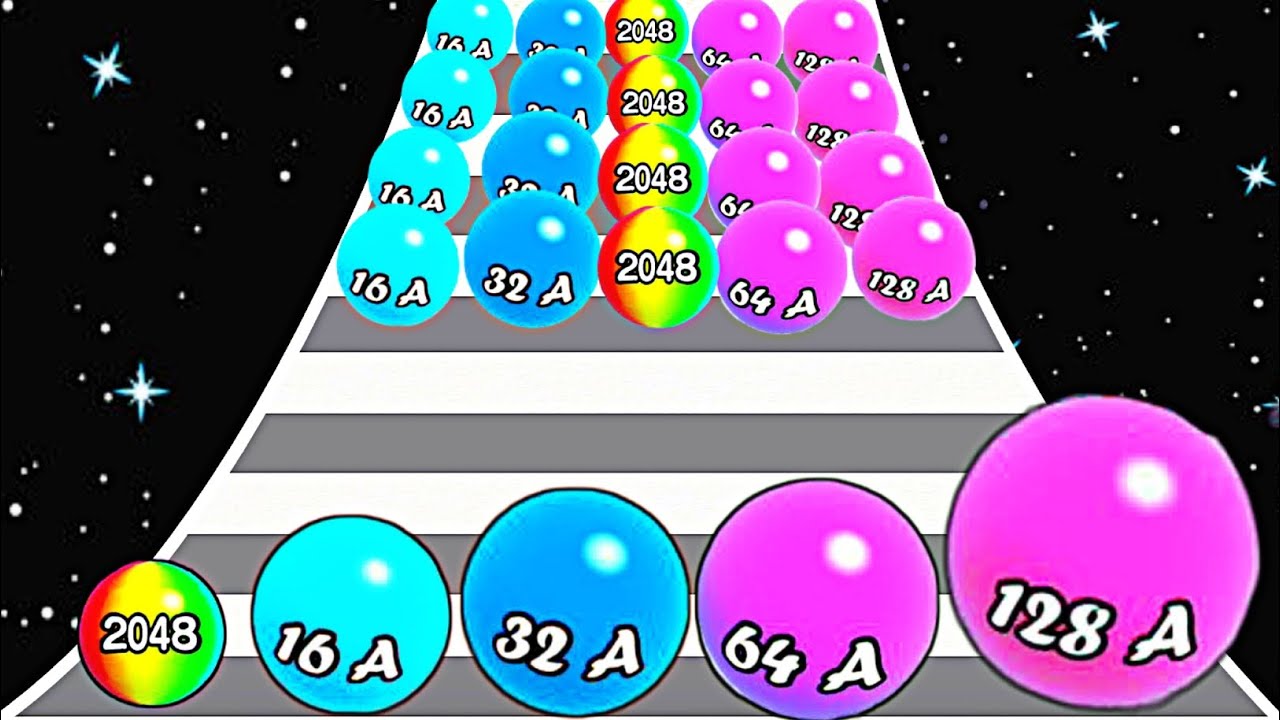 BALL RUN 3D : CALCULET GAMEPLA🎯 100% Win ( Satisfaction game, Mobile ...