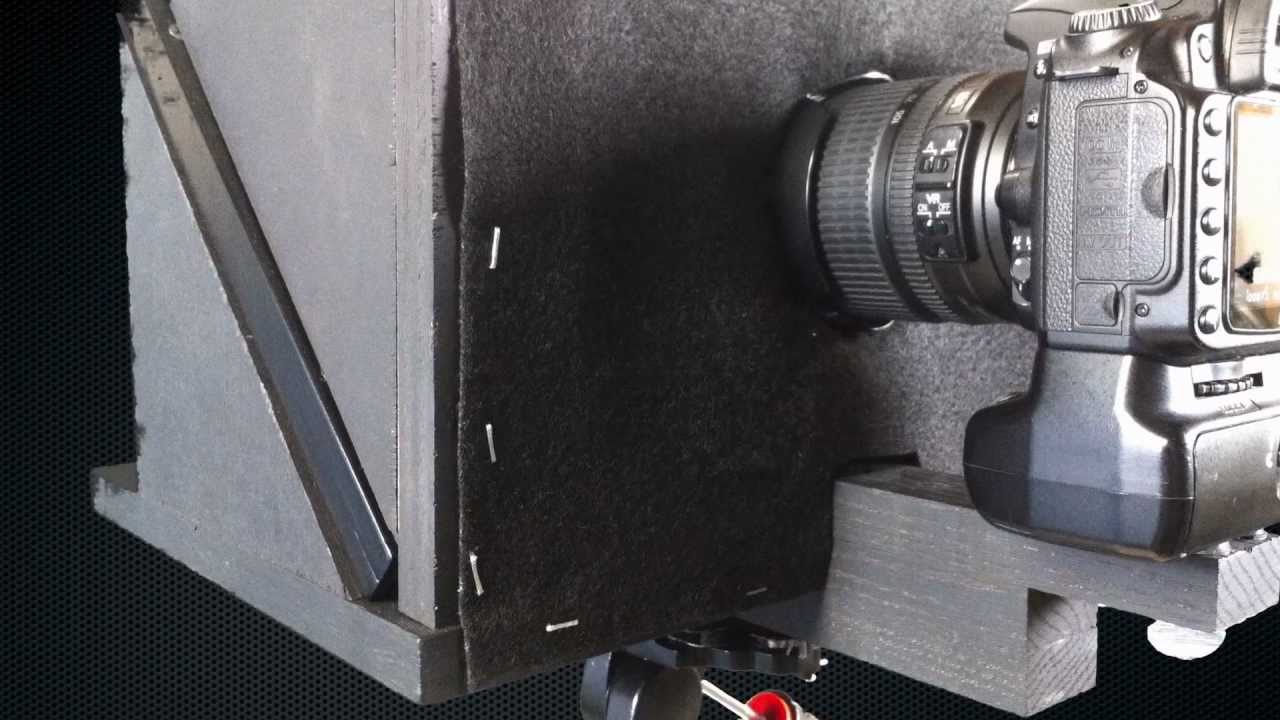 Close Ups of DIY Teleprompter - YouTube