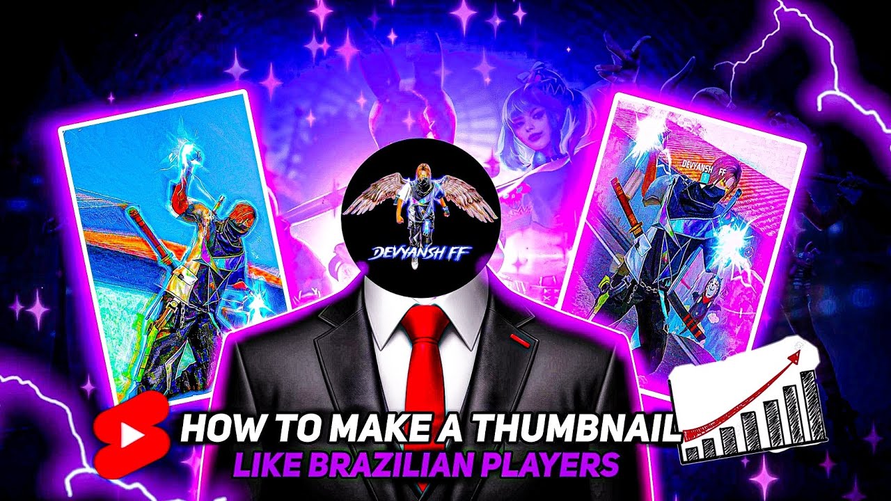 How to make A Thumbnail Like Brazillian Players🪽🇧🇷 - YouTube