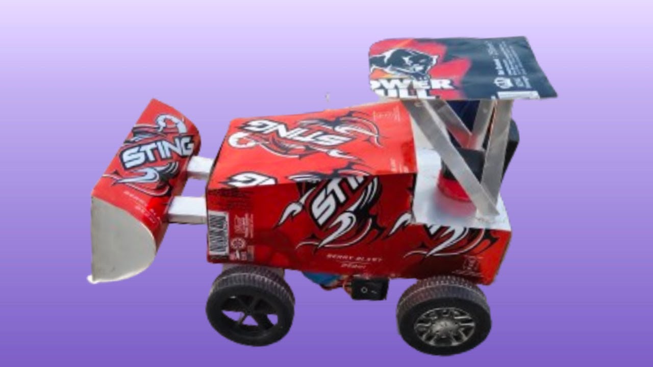 How To Make Backhoe Loaders With Matchbox & Soda Cans Diy at Home ...