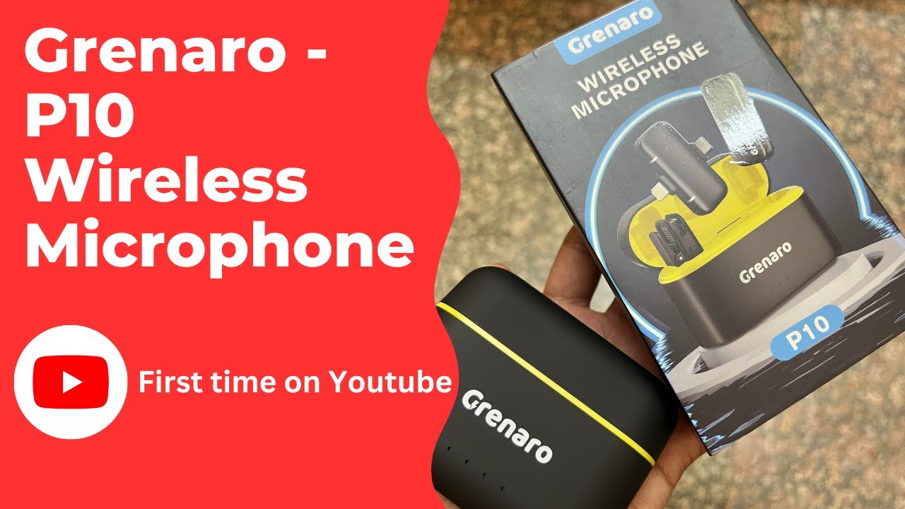 Grenaro P10 wireless microphone unboxing and review for vlogging - YouTube