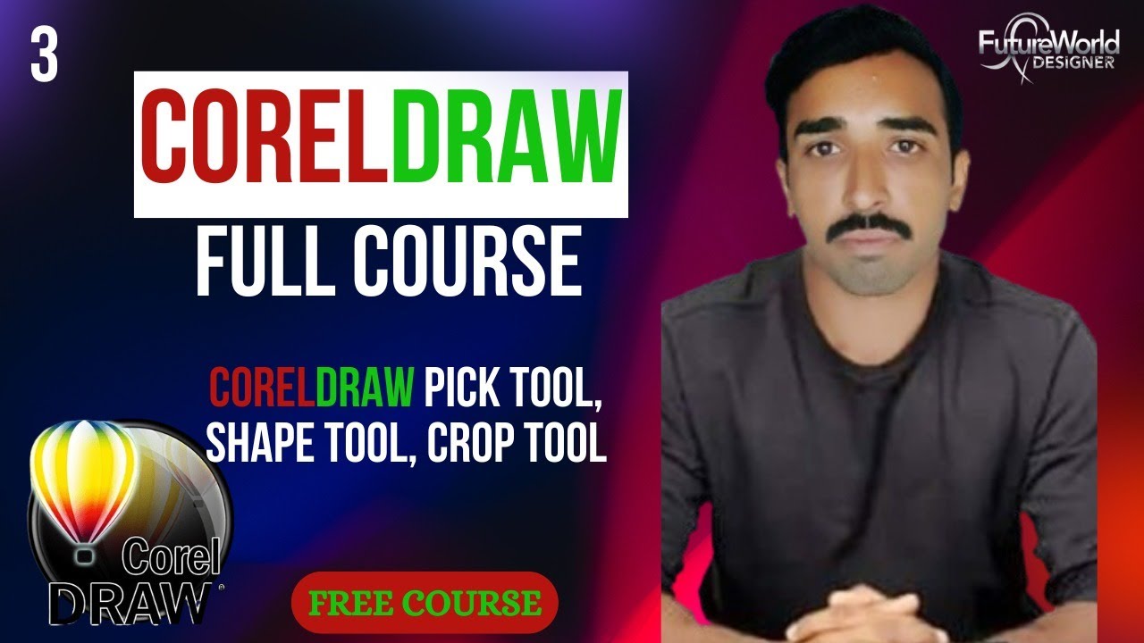 Corel Draw Pick Tool, Shape Tool, Crop Tool || Learn Graphic Designing ...
