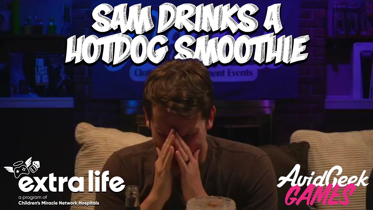 Sam Drinks a Hotdog Smoothie - Extra Life 2022 - YouTube
