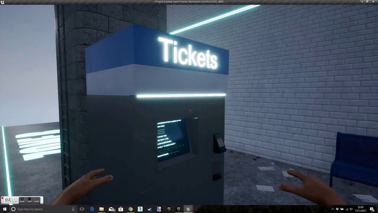 Unreal engine-Subway Ticket Machine - YouTube