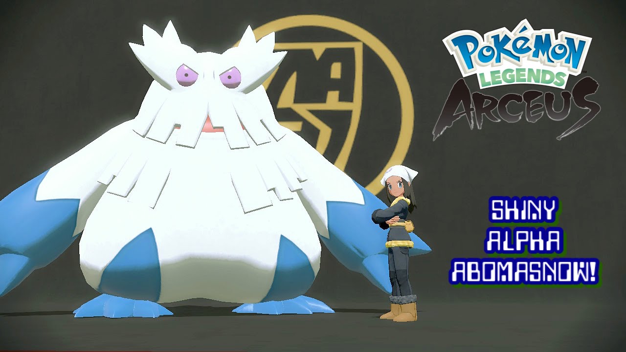 Pokémon Legends Arceus: CATCHING SHINY ALPHA ABOMASNOW! - YouTube
