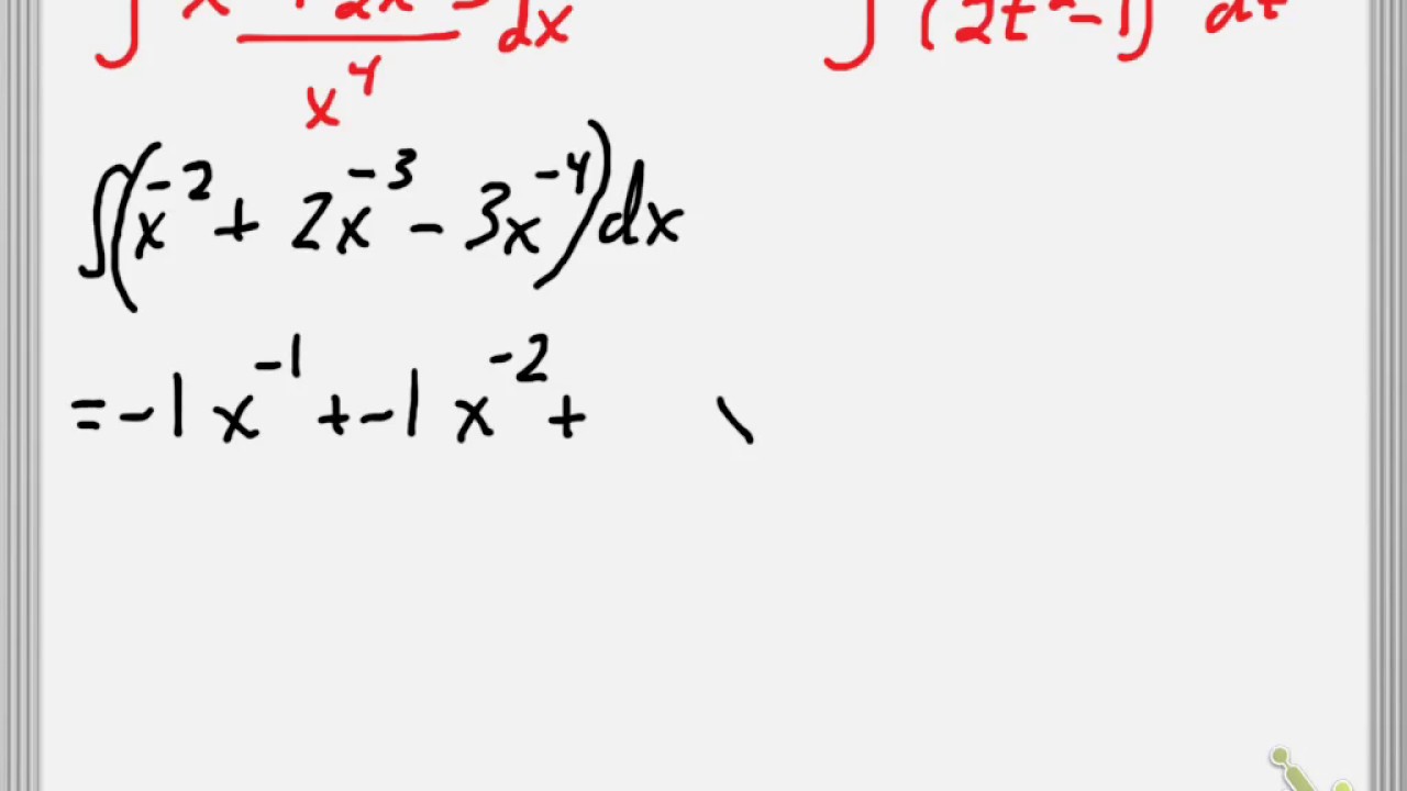 basic integration techniques - YouTube