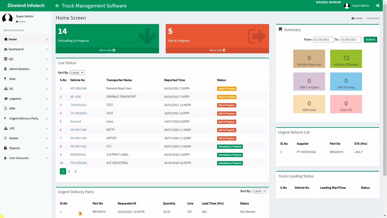 Truck Management Software (TMS) Demo - YouTube