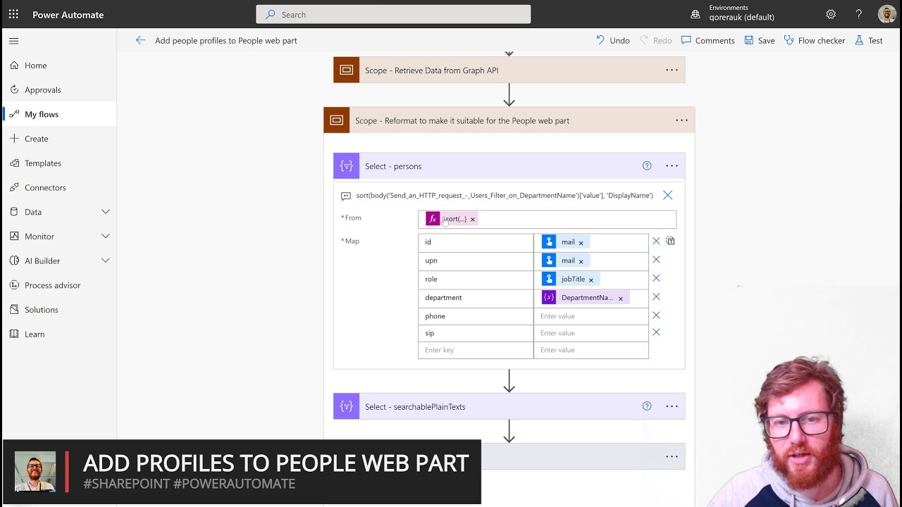 Add profiles to People web part - YouTube