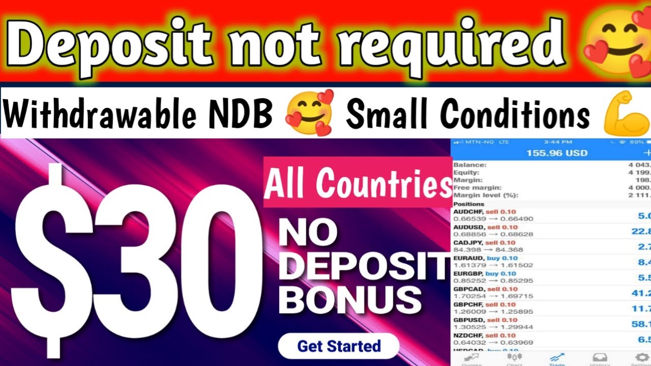 $30 forex no deposit bonus | deposit not required 🥰 $30 | $30 ...