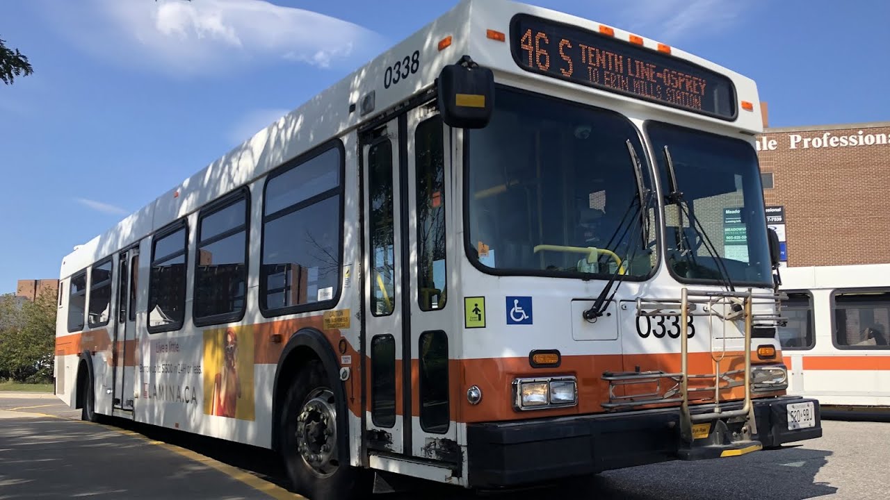 [RETIRED] MiWay - Route 46N: Tenth Line-Osprey (New Flyer D40LF 0338 ...